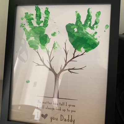 No Matter How Tall I Grow / Tree Handprint Hands Art Craft / Fathers ...