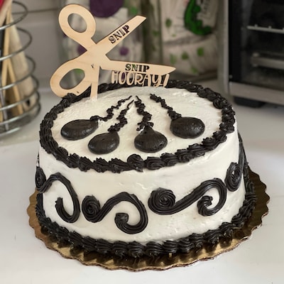 Funny Vasectomy Wooden Cake Topper, Snip Snip Hooray Cake Topper ...