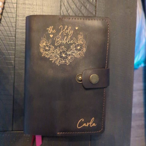 Personalized Bible Cover Women, Custom Bible Cover for Pastor Gift ...