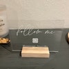 Social Media Hashtag Acrylic Sign Follow Us Acrylic Signs Business ...