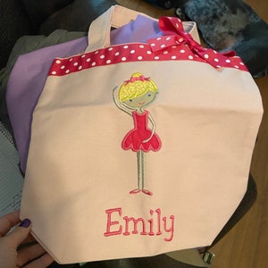 TOTE BAG Girly Girl Custom Designed and Personalized Toddler | Etsy