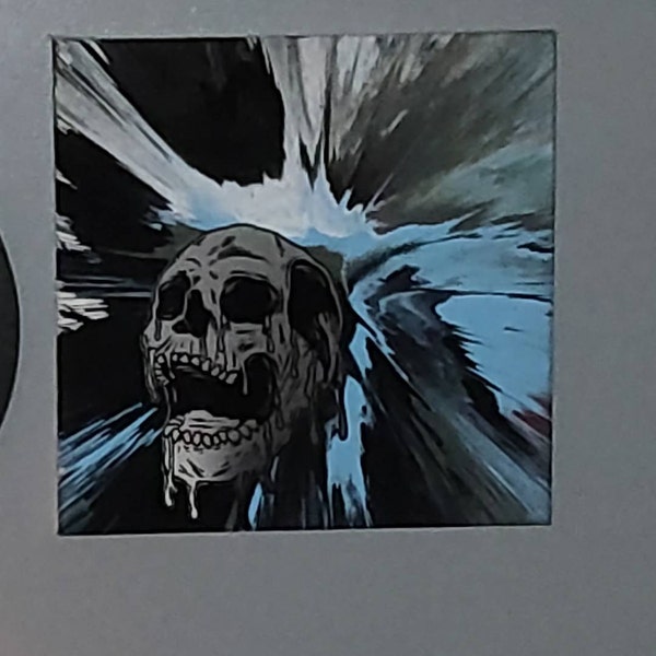 Rainbow Dripping Skull Vinyl Sticker (2.5"w X 4"h) - Etsy