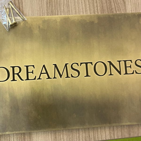 Engraved Brass Plaques - Solid Brass - Name Plates - Custom House Signs ...