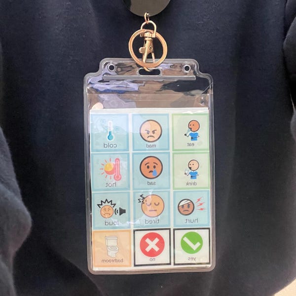 Lanyard Communication Board | Crisis Communication Card | Teacher ...