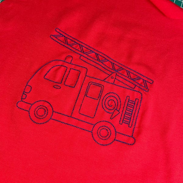 Fire Truck Embroidery Design, 3 Sizes, Instant Download - Etsy