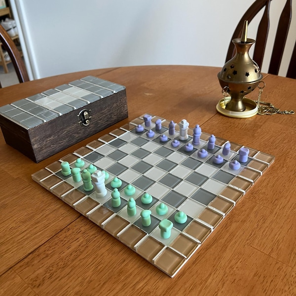 Tile Chess Set - Etsy