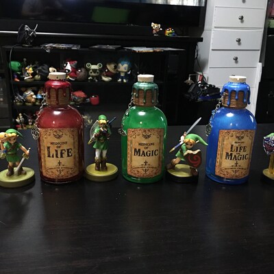 The Legend of Zelda Red, Green and Blue 3 Potion Bundle Inspired by the ...