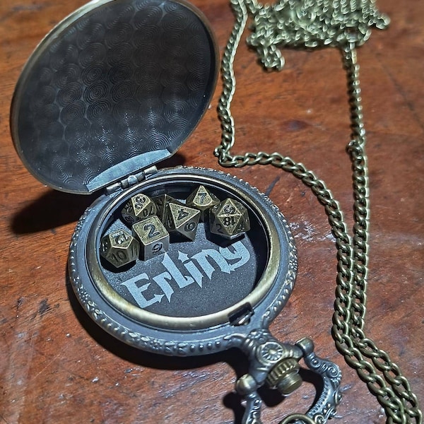 Custom Pocket Watch Dice Tray - Roman Style Pocket Watch Shell, Metal ...