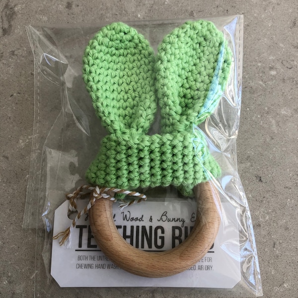 Teething Ring 2.75" (70mm), Wooden Teething Ring, Teething Rings ...