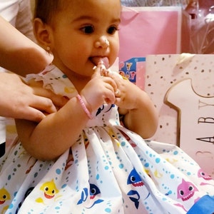 Baby Shark Dress Birthday Dress Celebration Dress Baby - Etsy