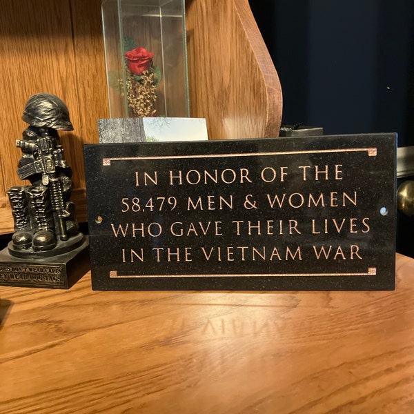 Stone Dedication Plaque With Engraved Text. Commemoration Sign Made ...