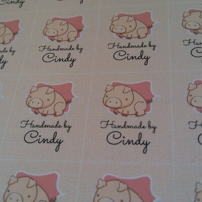 Cute Farm Animal Fabric Labels 1.25 X 1.5 Your Name Added Custom Sizes ...