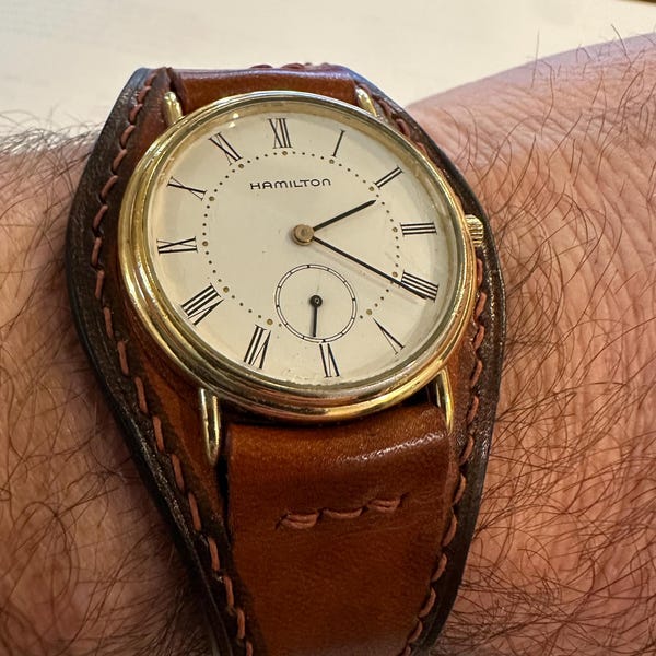 Custom Leather Watch Band, Leather Watch Strap, Genuine Leather Strap ...