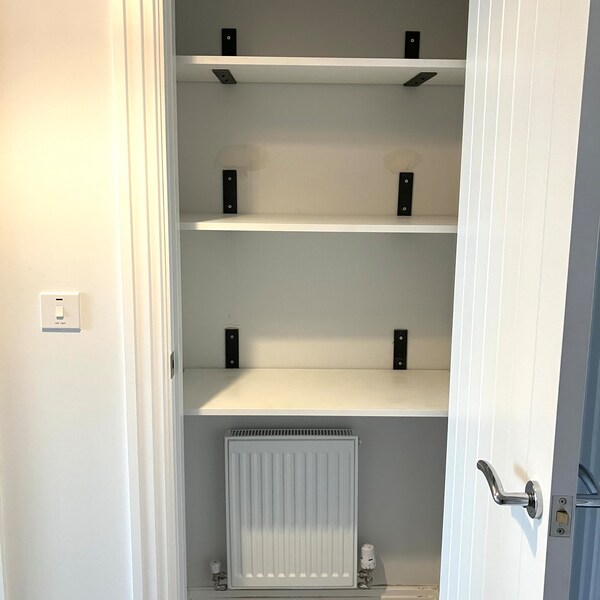 White 2.5 Cm Thick Shelves .any Size up to 40cm Deep and 240 Cm Long ...