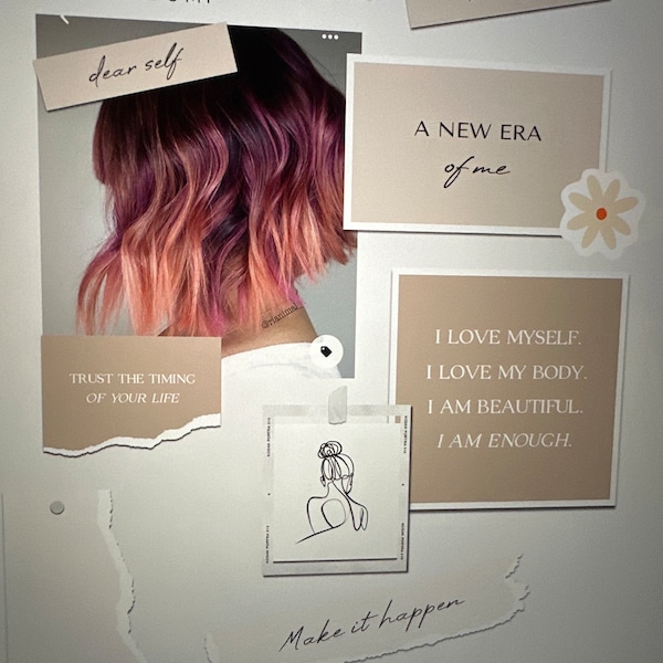 Digital Stickers | Aesthetic Mood Board Digital Stickers for Goodnotes ...