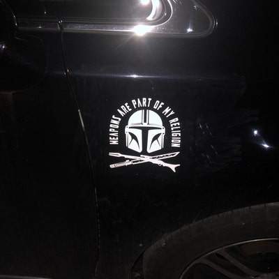 The Mandalorian Inspired Family Car Decal the Mandalorian - Etsy
