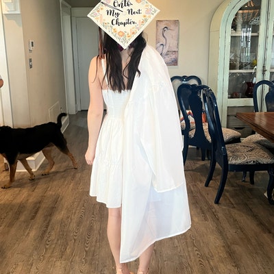 Embroidered Tulip Graduation Cap Topper Graduation Cap - Etsy