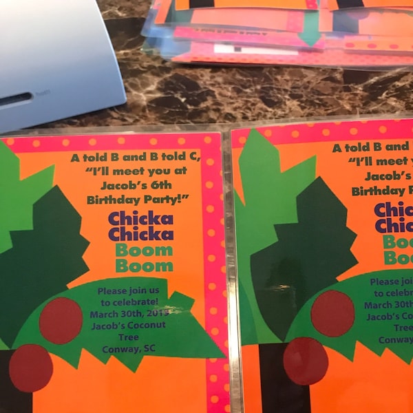 Customized Printable Chicka Chicka Boom Boom Inspired - Party Package ...