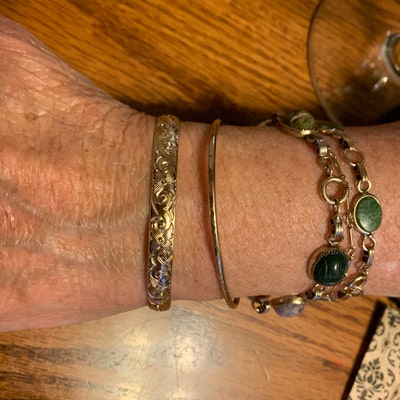 Gold Floral Cuff, Cuff Bracelet, Gold Bracelet Cuff, Boho Cuff ...