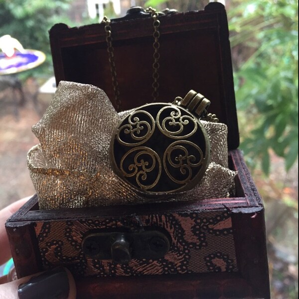 Princess Merida Brave Inspired Disney Necklace Pearl Cage Locket for ...