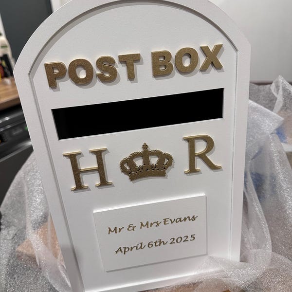 PERSONALISED Wedding Postbox Mdf Wedding Card Post Box - Etsy UK