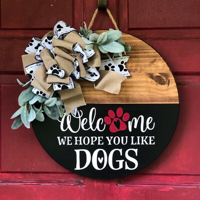 Cozy Cabin Round Welcome Sign Rustic Farmhouse Décor Front - Etsy