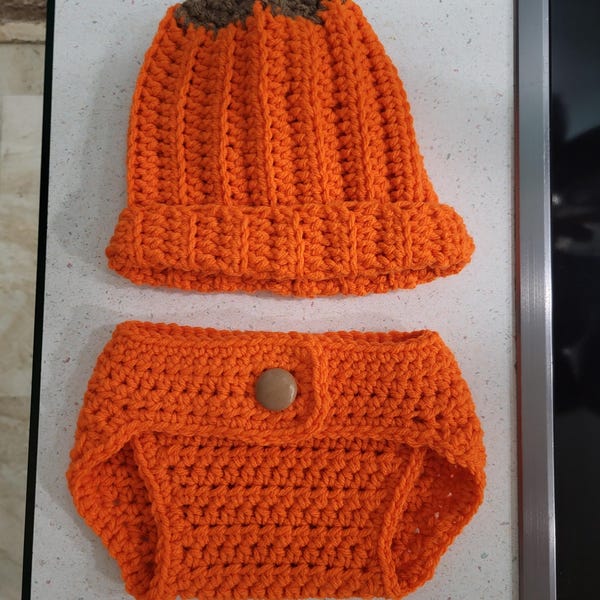 CROCHET PATTERN Baby Pumpkin Outfit, Crochet Pumpkin Costume, Pattern ...
