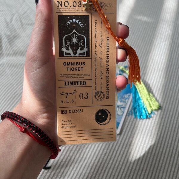 Vintage Ticket Bookmarks With Tassels Set of Four Bookmark Set Vintage ...