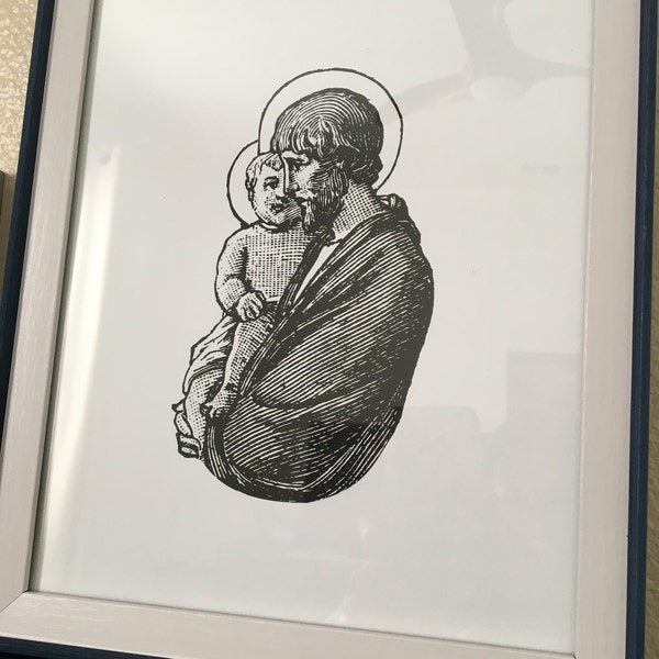 Good St. Joseph Print, Gift for Him, Confirmation Gift, Catholic ...