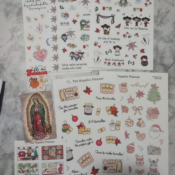Our Lady of the Rosary Icon Stickers - Marian Feast Day - Sticker ...