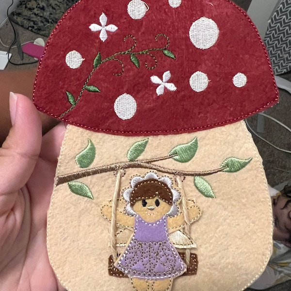 Complete SET - Fairy Toadstool Dollhouse Quiet Book Embroidery Design ...