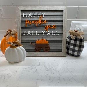 Pumpkin Spice Cursive Words for Letterboard and Feltboard - Etsy