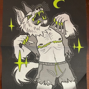 Trans Werewolf Patch Sew or Glue on Back Patch 9x7 Inches - Etsy