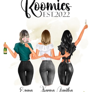 7 Best Friends Print Personalized Seven Best Friends Gifts - Etsy