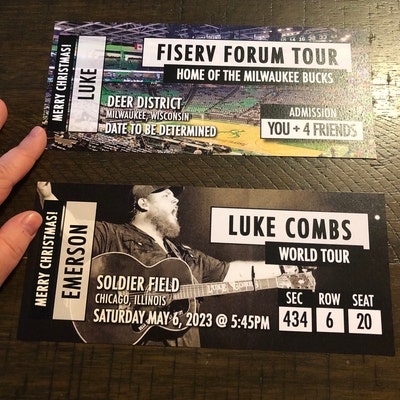 Custom Printed Fake Concert Ticket / Sporting Event Ticket ...