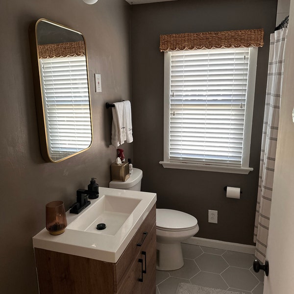 Water Hyacinth Window Pelmet, Window Cover, Natural Valance From Water ...