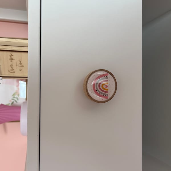 Colorful Round Wood Cabinet Knobs, Colorful Ball Kids Room Knobs, Green ...