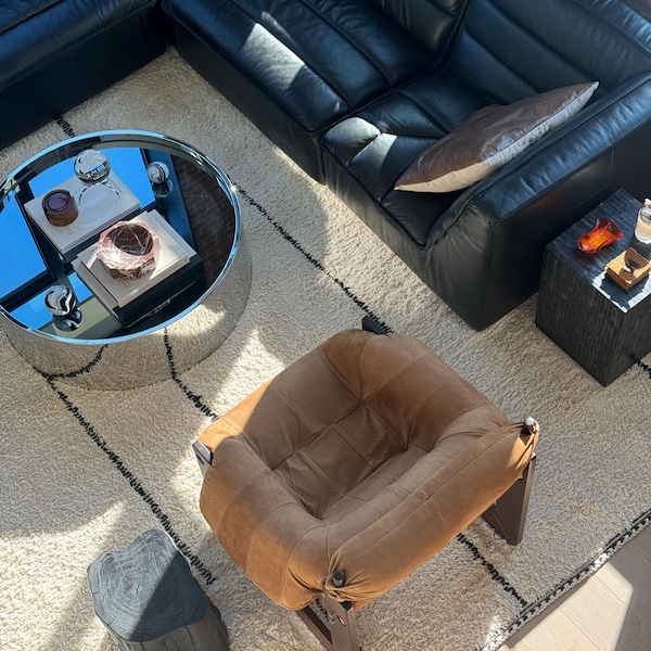 Moroccan Cobalt Blue Rug Moroccan Solid Rug Beni Ourain Rug Berber ...