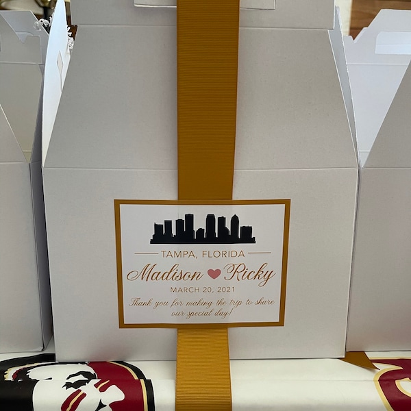 Logo Wedding Welcome Boxes - Hotel Welcome Boxes for Wedding Guests ...