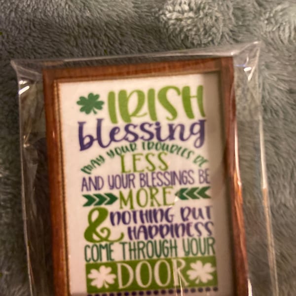 Wood Framed Miniature Sign | Farmhouse Type | Tiered Tray Décor ...