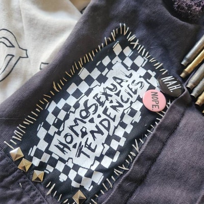 RADIOACTIVE TRANS SYMBOL Large Punk Diy Back Patch - Etsy