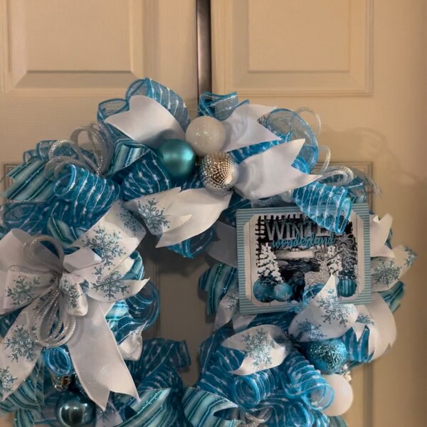 Winter Wonderland Wreath Sign, Winter Wreath Sign, Personalize It by ...