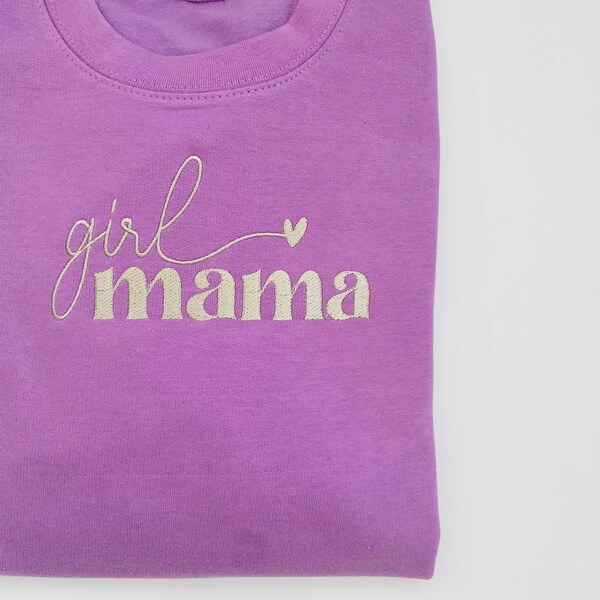 Girl Mama Embroidery Design, 4 Sizes, Instant Download - Etsy