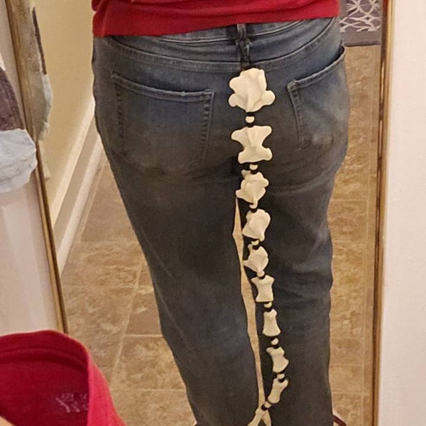 Articulated Bone Tails - Black and Gary - Bone Jewelry - Macabre ...