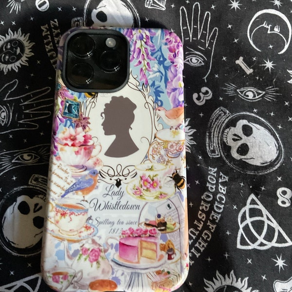 Blue China Phone Case Chinoiserie Toile Aesthetic Chinese Pattern ...