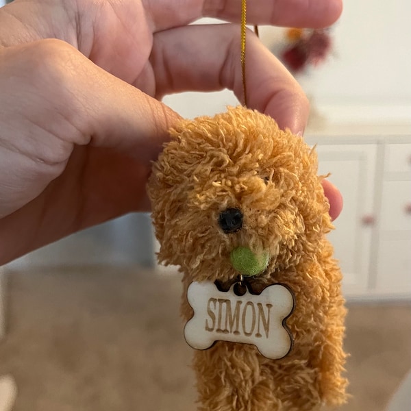 Fetch Doodle Dog Ornament Personalized | Doodle Ornament | Dog ...