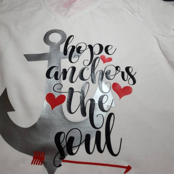 Anchor SVG Hope Anchors the Soul Cut File SVG & DXF Files Silhouette ...