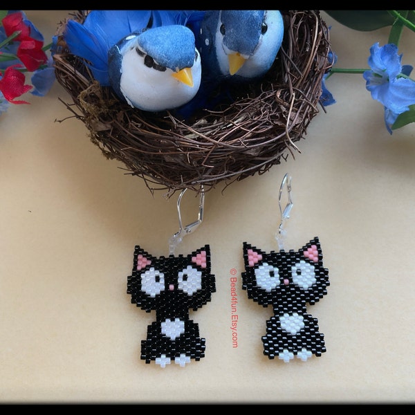 Twisted Peyote Beaded Earrings Tutorial, Folded Peyote Leaf Tutorial ...