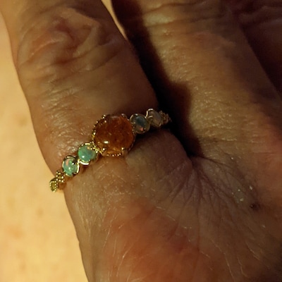 Color Changing Gemstone Ring, 6x8mm Emerald Cut Alexandrite Wedding ...