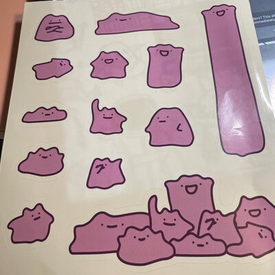 Ditto Pokemon Sticker Pack - Etsy